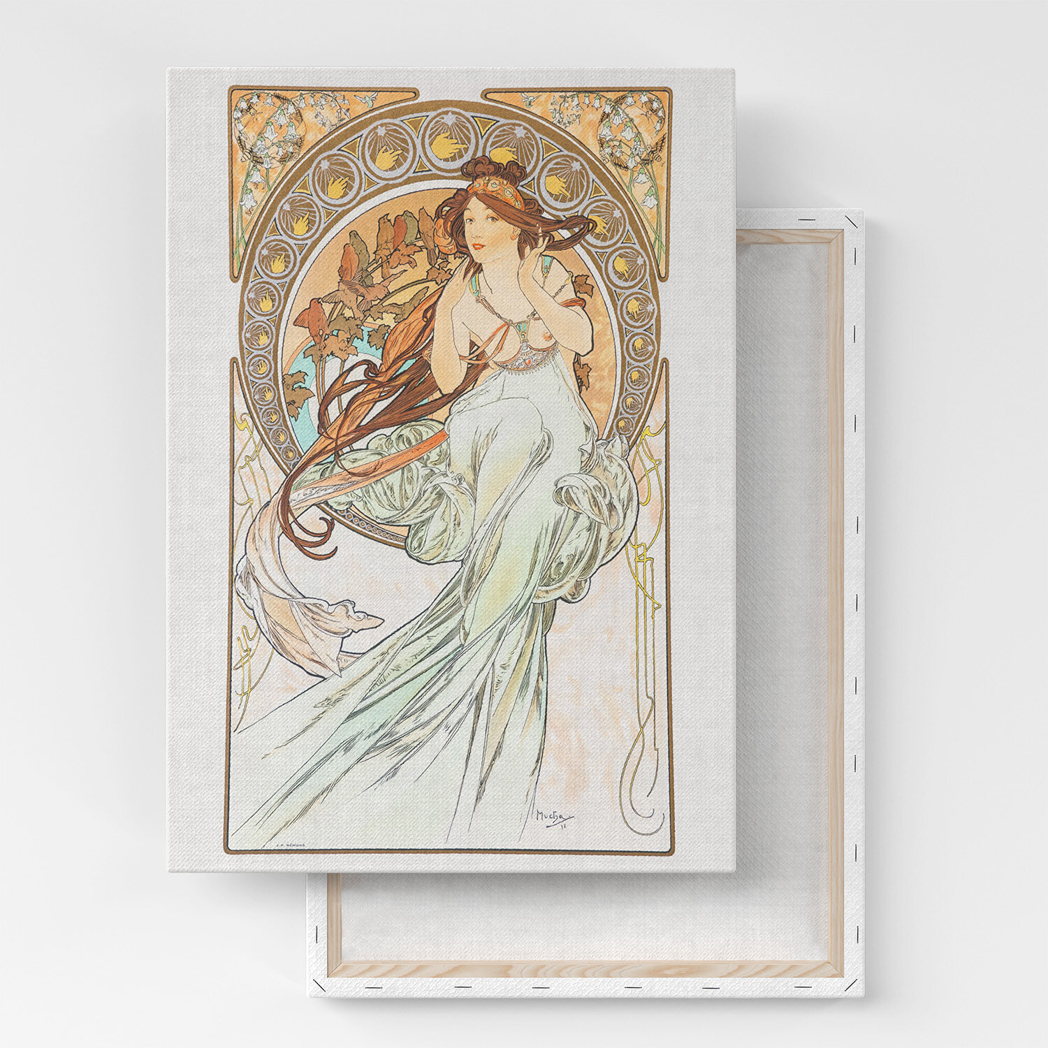 Картина на холсте, репродукция / Альфонс Муха / Размер 30 x 40 см