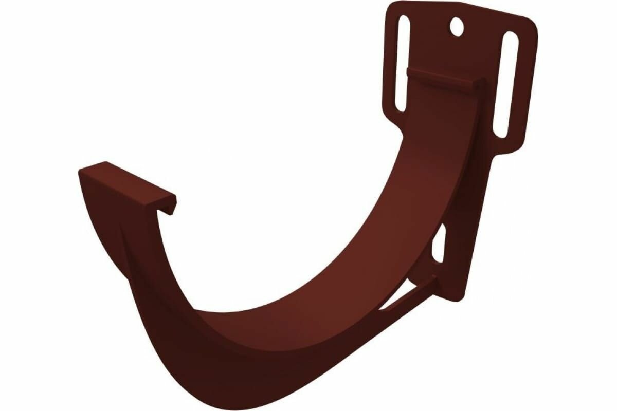 Кронштейн желоба GRAND LINE 120/90 ПВХ slider RAL 8017 шоколад, 10 шт.