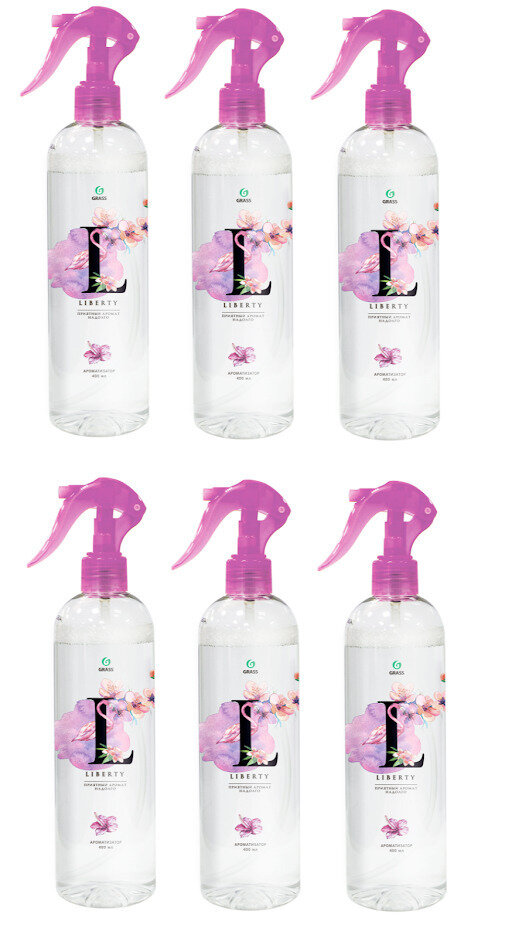 Жидкий освежитель воздуха GraSS "Liberty", Цветущая магнолия, 400мл, 6 шт