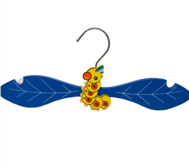 Вешалка деревянная детская "Гусеница"