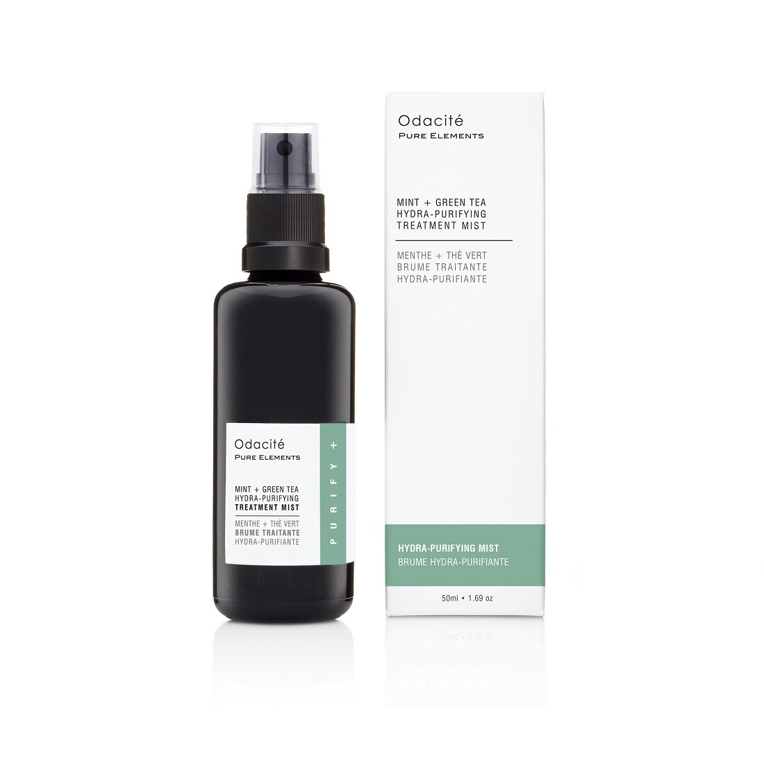 Odacite, Очищающий Тонер для лица с мятой и зеленым чаем 50 мл