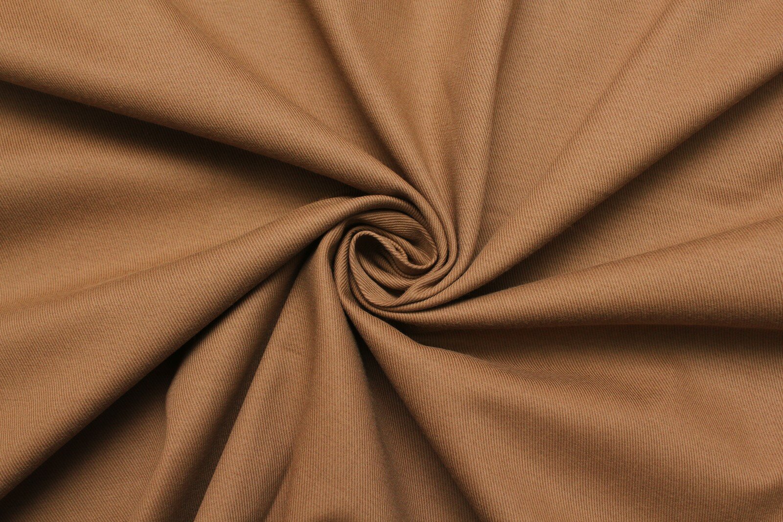 Ткань Джинс-стрейч бежево-коричневый, 410 г/пм, ш140см, 0,5 м