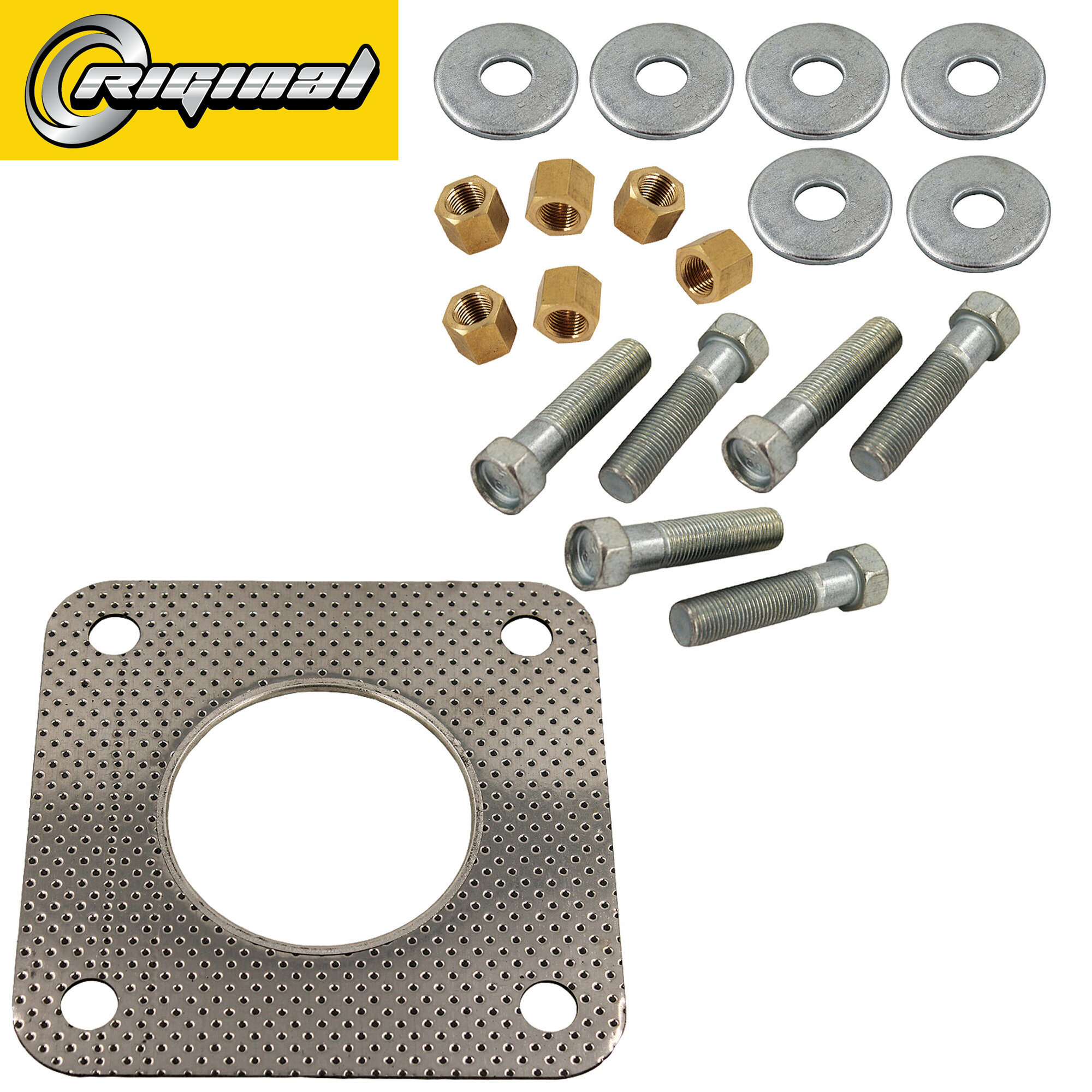 РК приемной трубы для а/м Г-3302, УМЗ-А274 EvoTech 2.7 (прокл. перф, болты, гайки, шайбы) Riginal