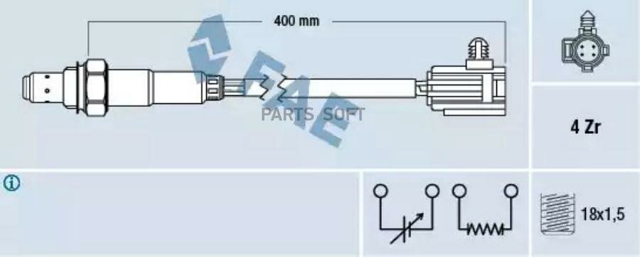 FAE 77325 Лямбда-зонд Chrysler ()