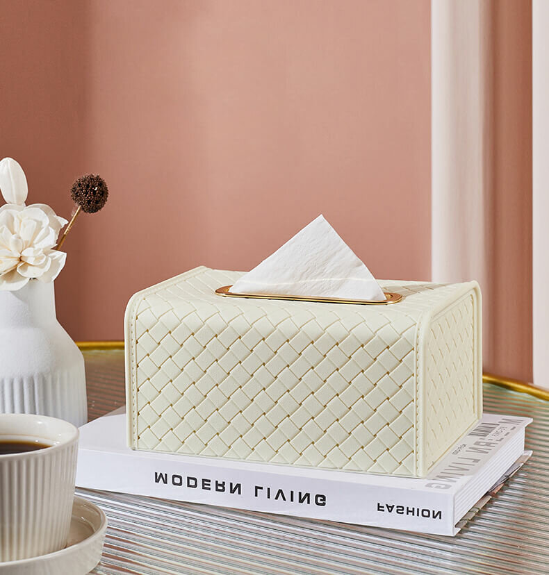 Интерьерная салфетница с плетеным рисунком