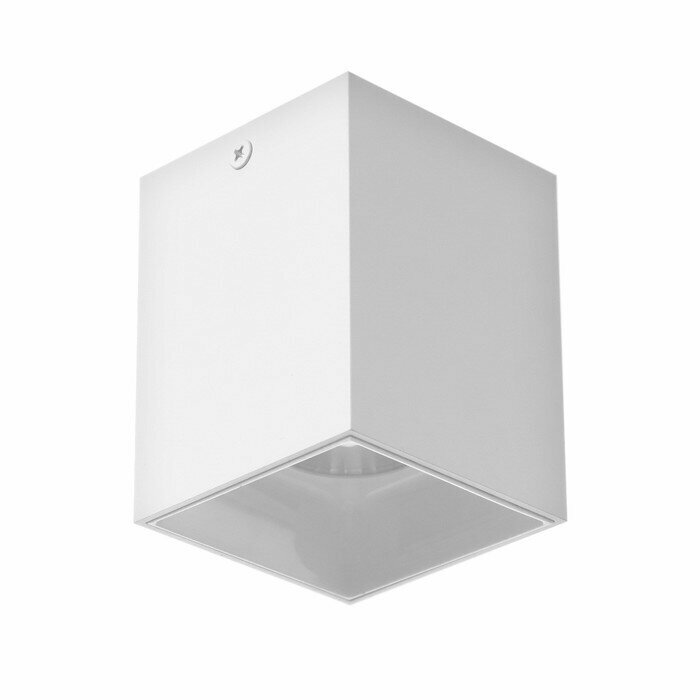 Светильник «Кубик» LED 4000К 10 Вт DIM220 белый 7.5×7.5×9.5 см
