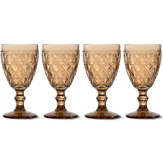 Набо из 4-х бокалов для вина WD Lifestyle "Dubai" 0.4 л. (янтарный) WD-475A