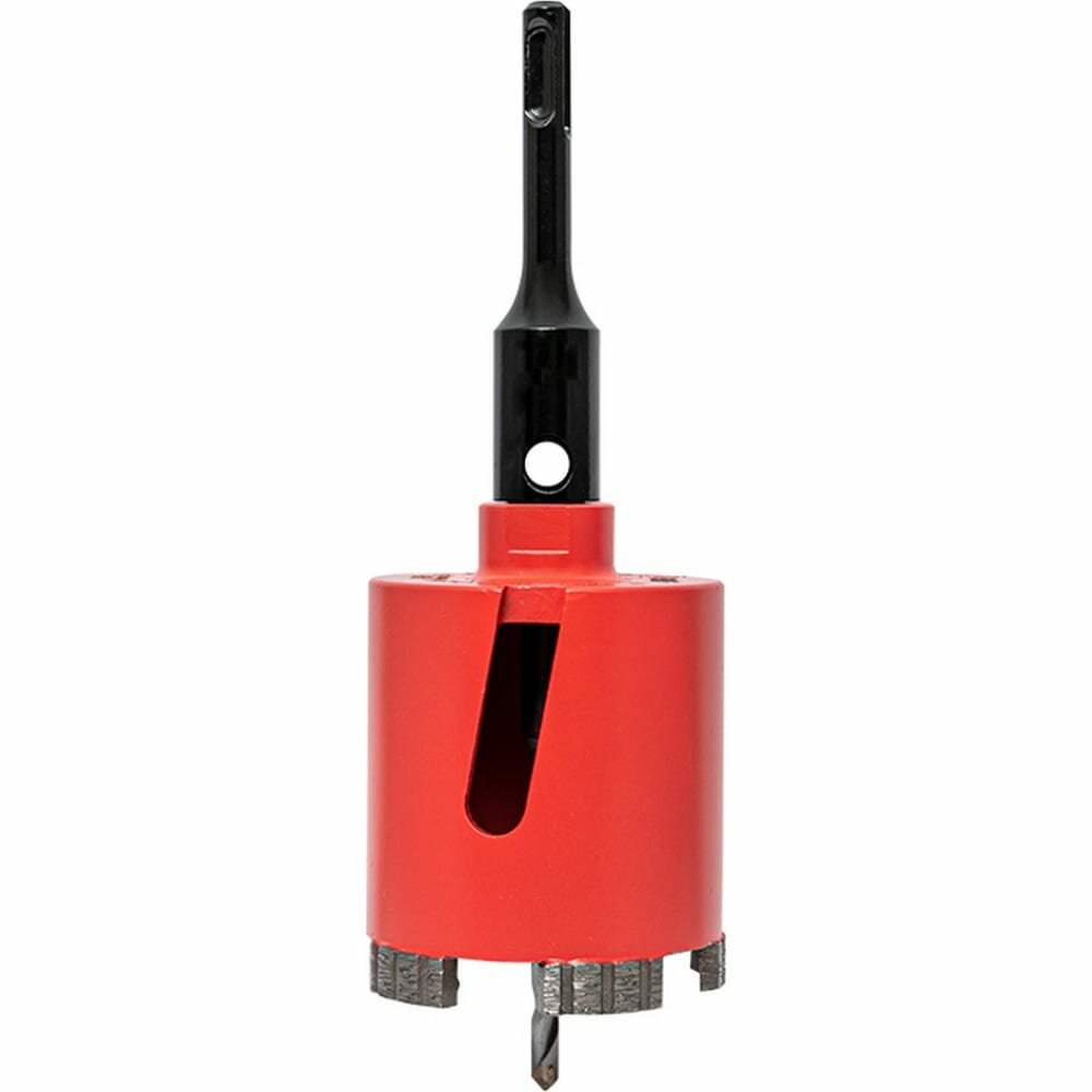 Коронка алмазная Turbo Fast Expert 72 мм, M16, Laser EKF dch-72-trb-m16, для сухой резки в бетоне