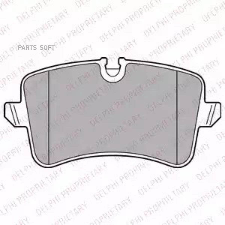 Колодки тормозные дисковые A6, A6 Allroad Quattro, A6 Quattro, A7 Sportback, A7 Sportback Quattro, RS6 Qu Delphi арт. LP2446