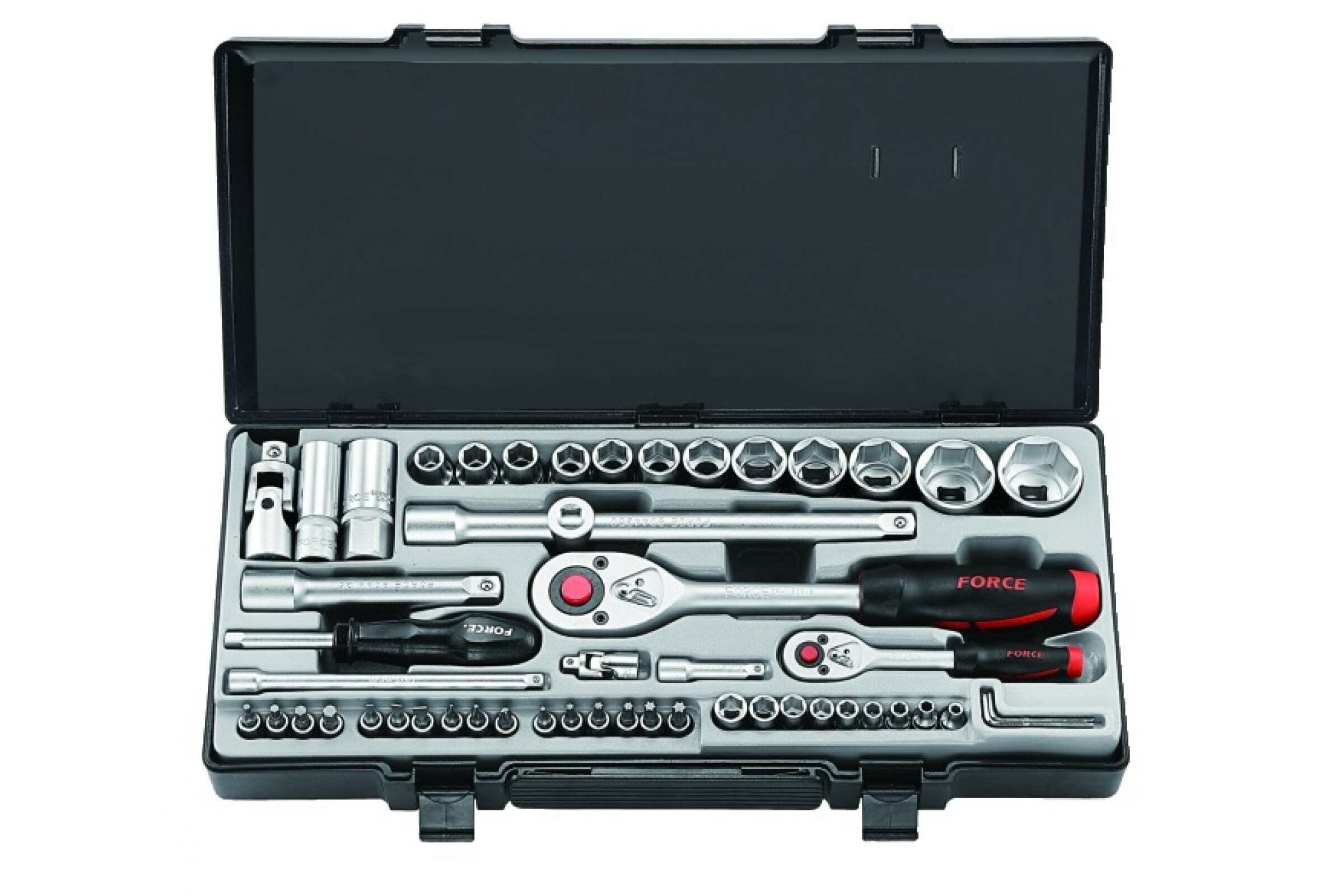 Набор инструмента с 6-ти гр. головками FORCE 4541-5 1/2", 53 предмета