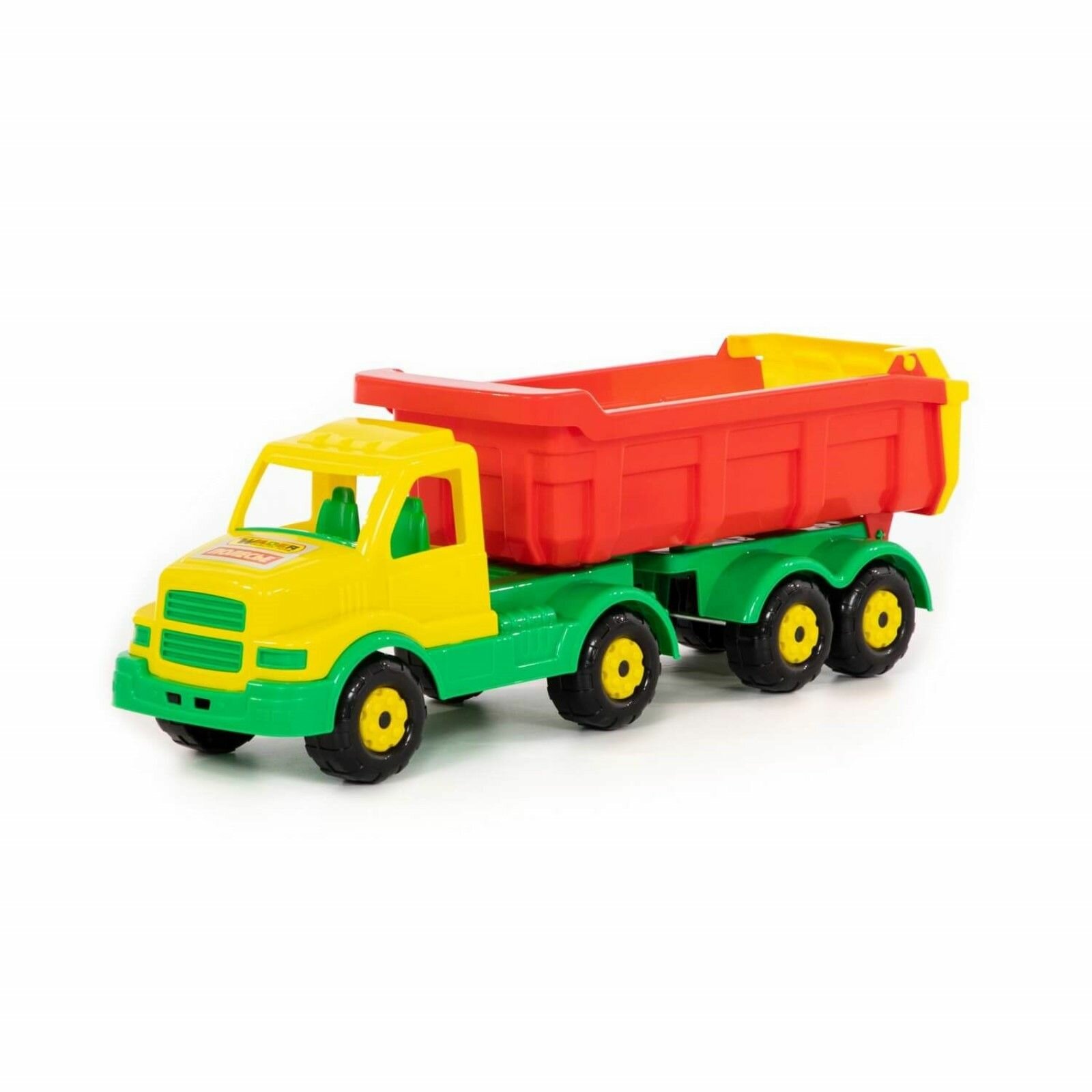 Машинка "Самосвал" с полуприцепом, игрушечная машинка для детей, пластиковая игрушка для песочницы и дома
