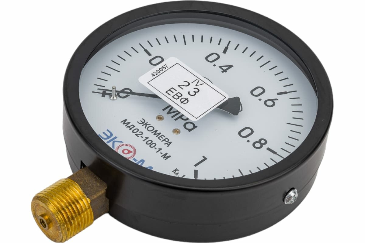 Манометр ЭКО-М Экомера МД02-100мм 0.1 МПа МД02-100-М-1МПа-ЭИ экономичное исполнение