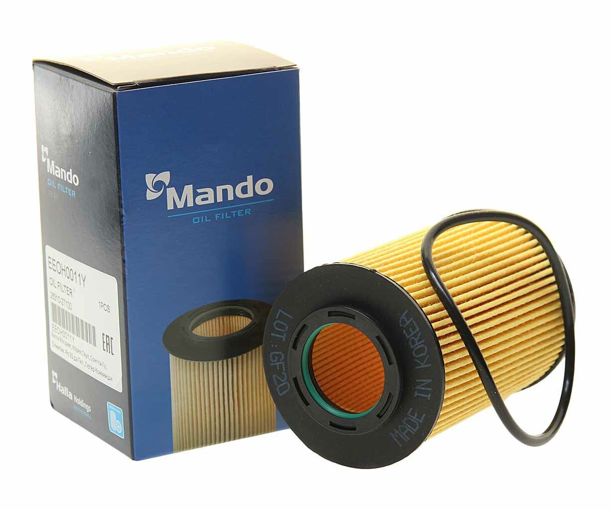 Фильтр масляный Santa Fe (-02) KIA Sportage (2.0), EEOH0011Y, MANDO