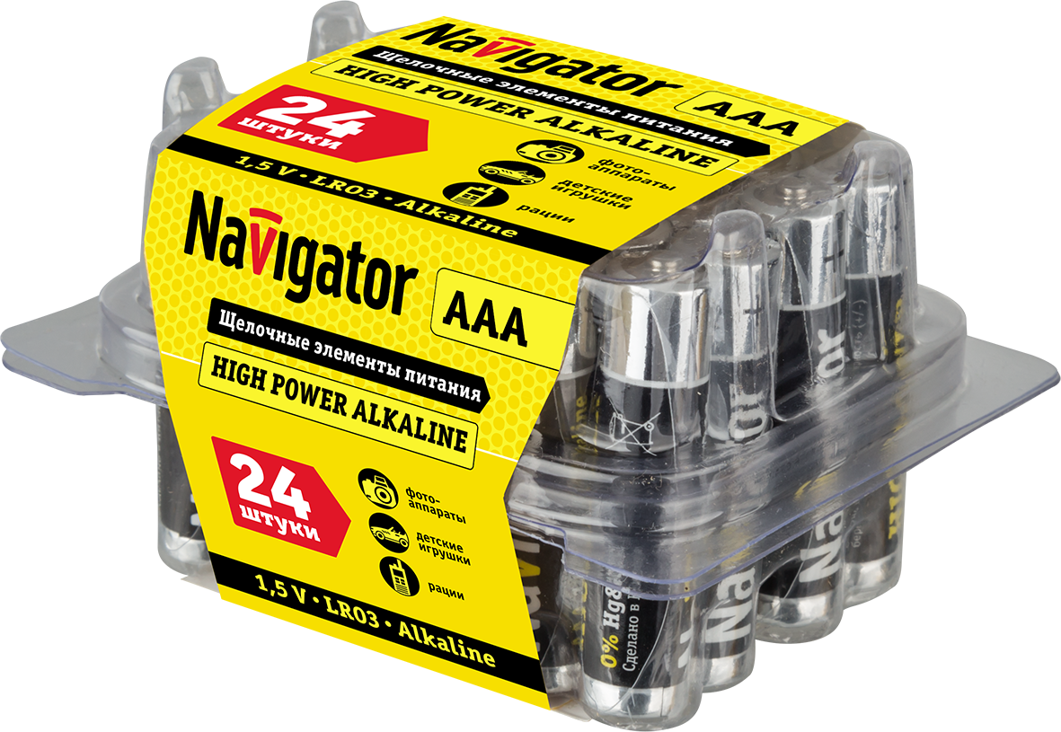Батарейка NBT-NE-LR03-BOX24 Navigator