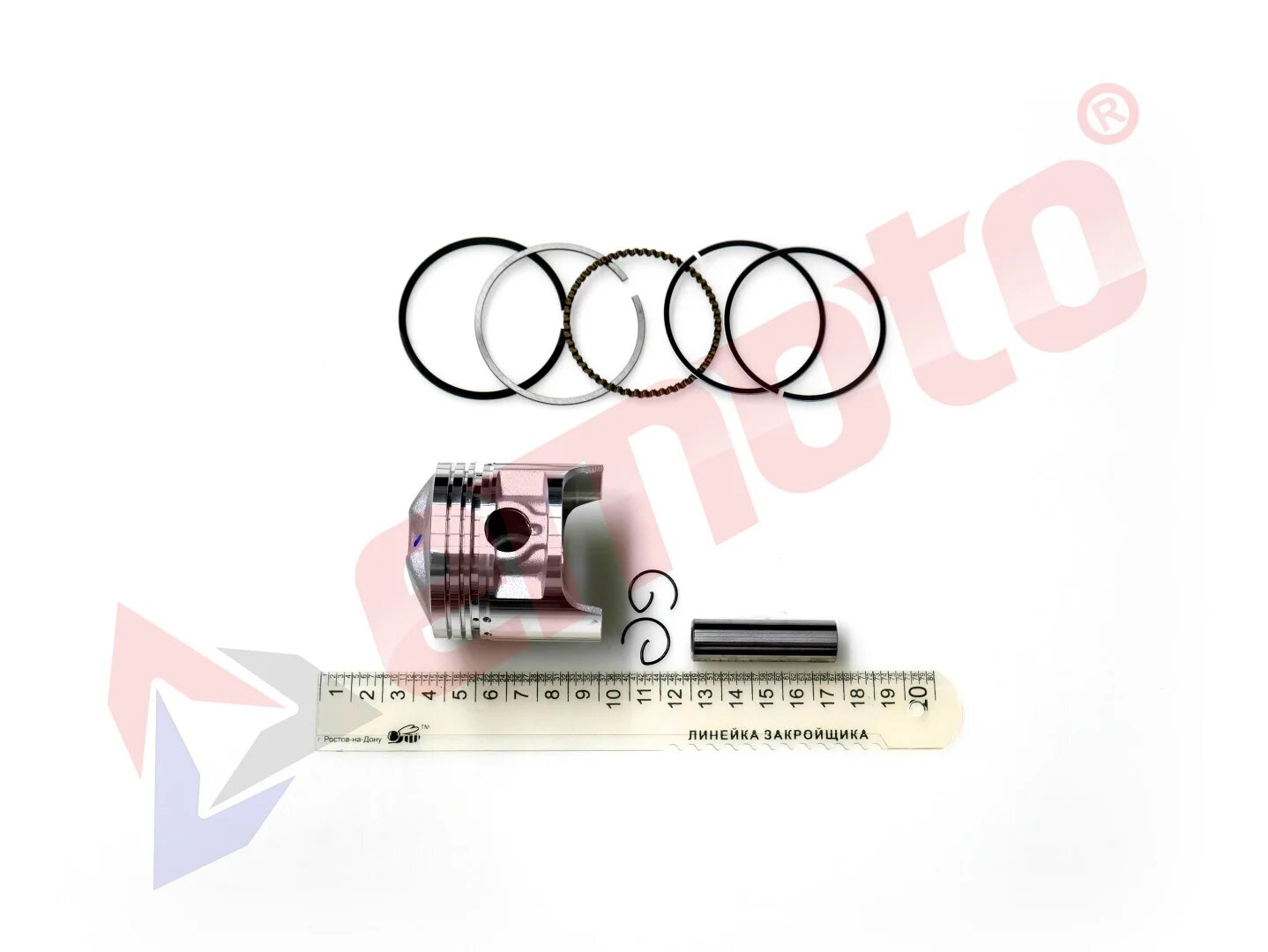 Поршневой комплект 4Т 157FMI (GS125) D57 h65mm p14