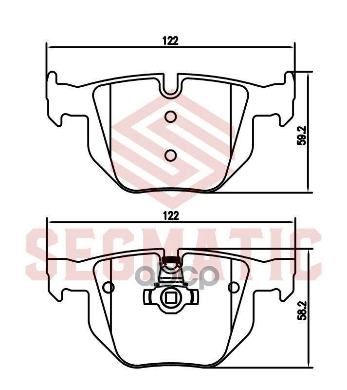 Колодка торм диск зад BMW X6 3.0 2009 - 2014; BMW X5 3.0 2008 - 2013; BMW X5 3.0 2010 - 2013, X5 (E7 SEGMATIC арт. SGBP2798