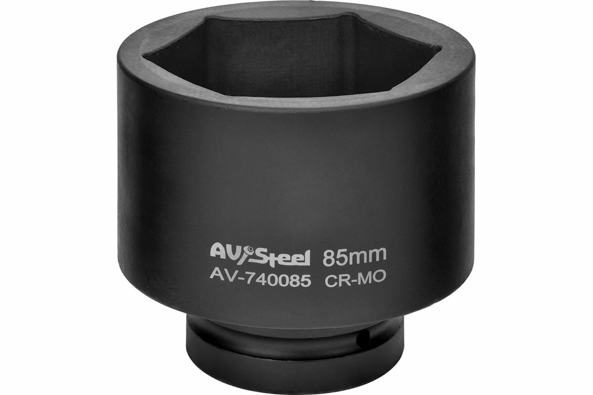 Головка ударная, 1", шестигранная 85мм "AV Steel", AV-740085