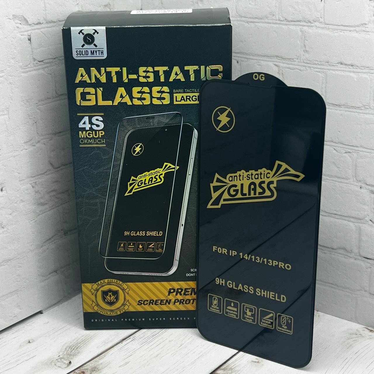 Защитное стекло Solid Myth Anti-Static Glass для iPhone 14 Pro Max 25 штук