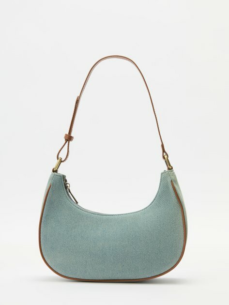 Сумка хобо TENDANCE, серо-голубой