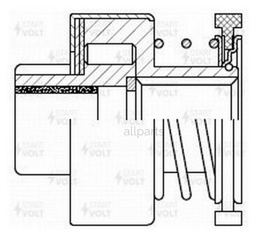 STARTVOLT VCS-1618 Привод стартера (бендикс) для а/м Fiat Albea (02-)/Doblo (05-) 1.4i (тип Bosch) (VCS 1618)