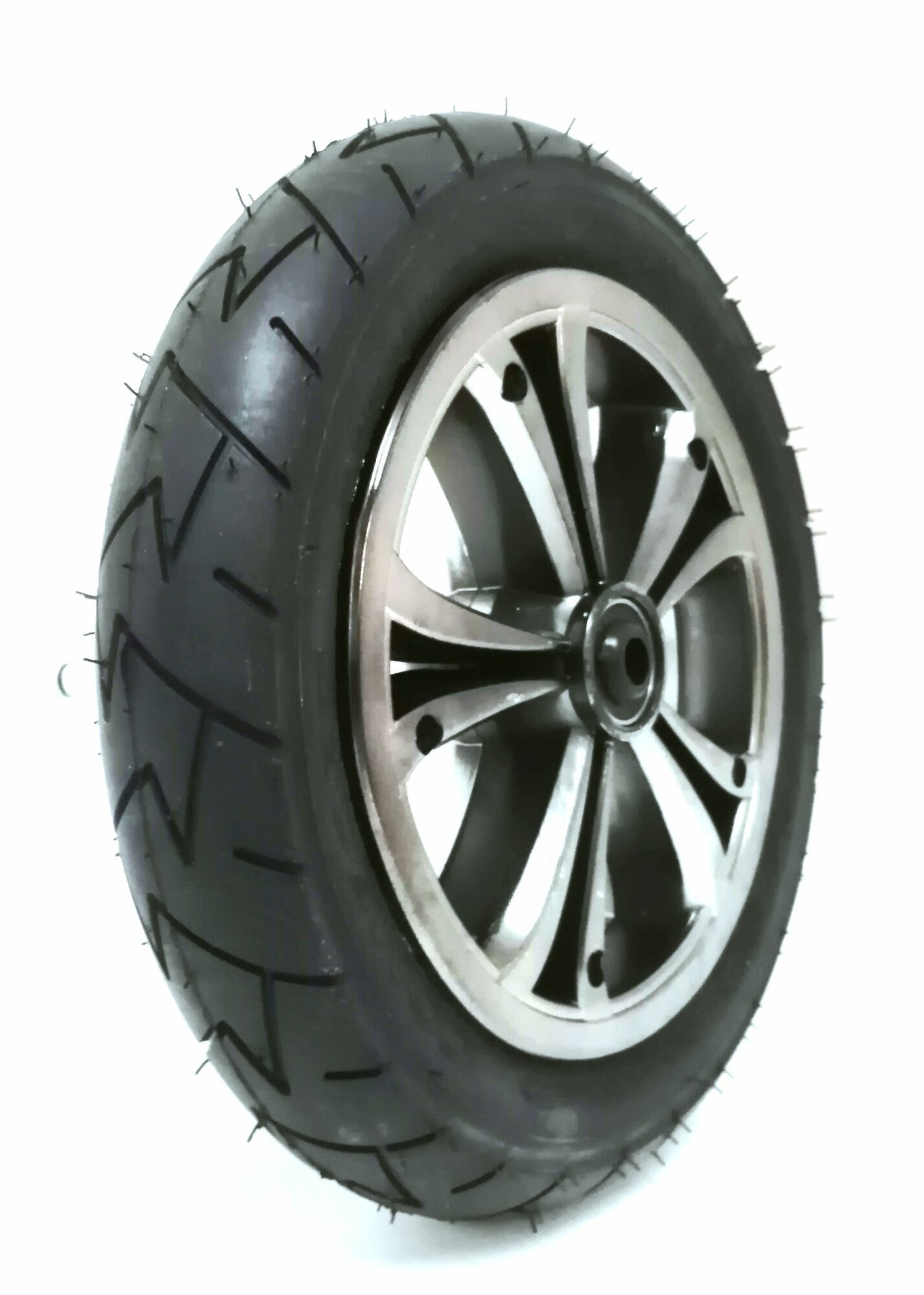 Колесо 10 дюймов надувное № 133 для детской коляски 10х1,75х2 (47-152), под ось 10 мм.