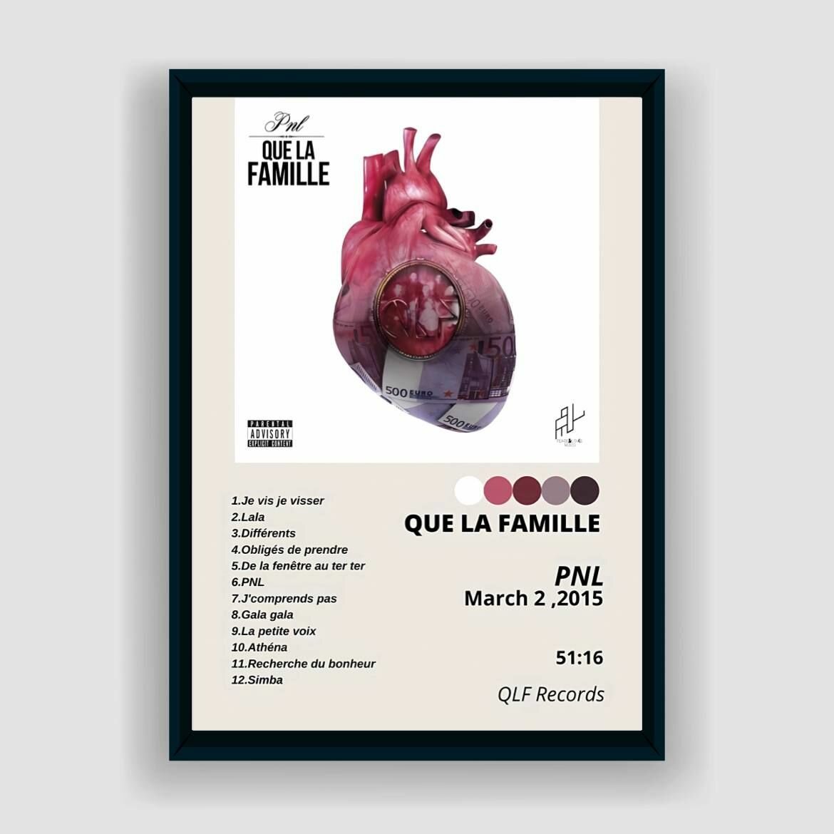 Постер Que La Famille без рамки (А3)