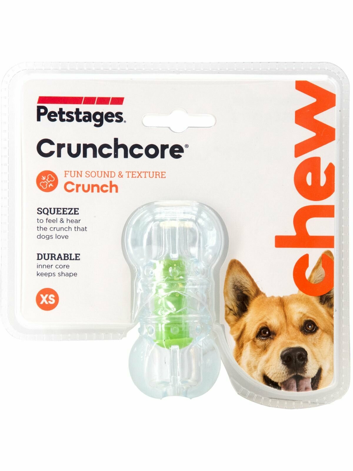 Petstages игрушка "Хрустящая косточка" резиновая (очень маленькая) для собак 8 см.