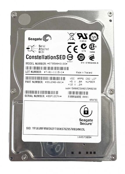 Жесткий диск Seagate 9SU246 500Gb 7200 SAS 2,5" HDD
