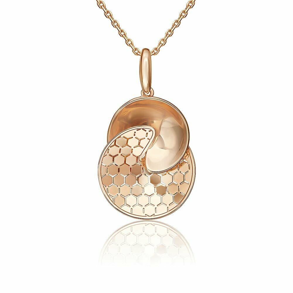 Подвеска, красное золото, 585 проба