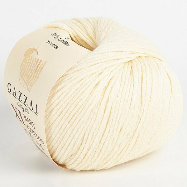 Пряжа Gazzal BABY COTTON XL 3437 суровый (5 мотков)