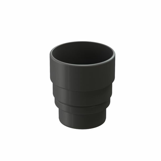Переходник для водосточной системы Docke LUX/PREMIUM, ПВХ, графит, 1 шт