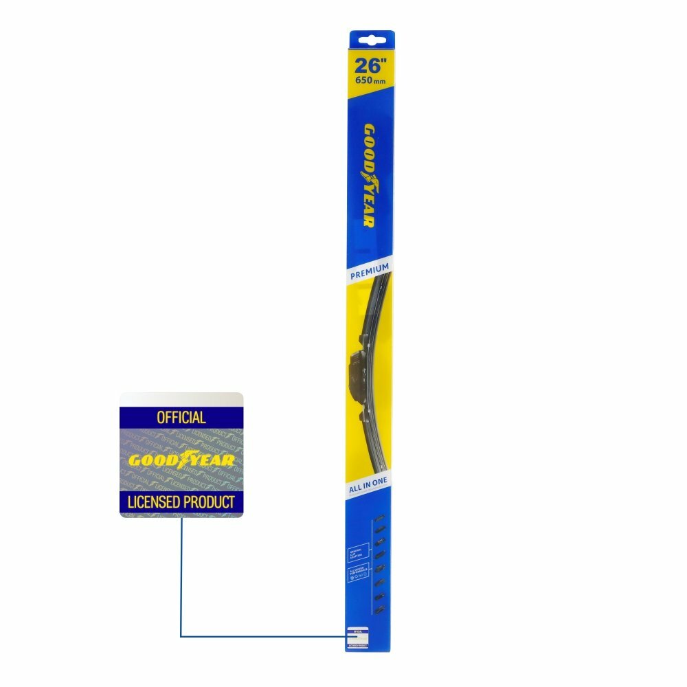 Щетка стеклоочистителя бескаркасная Goodyear GY000446 650 мм, 1 шт.