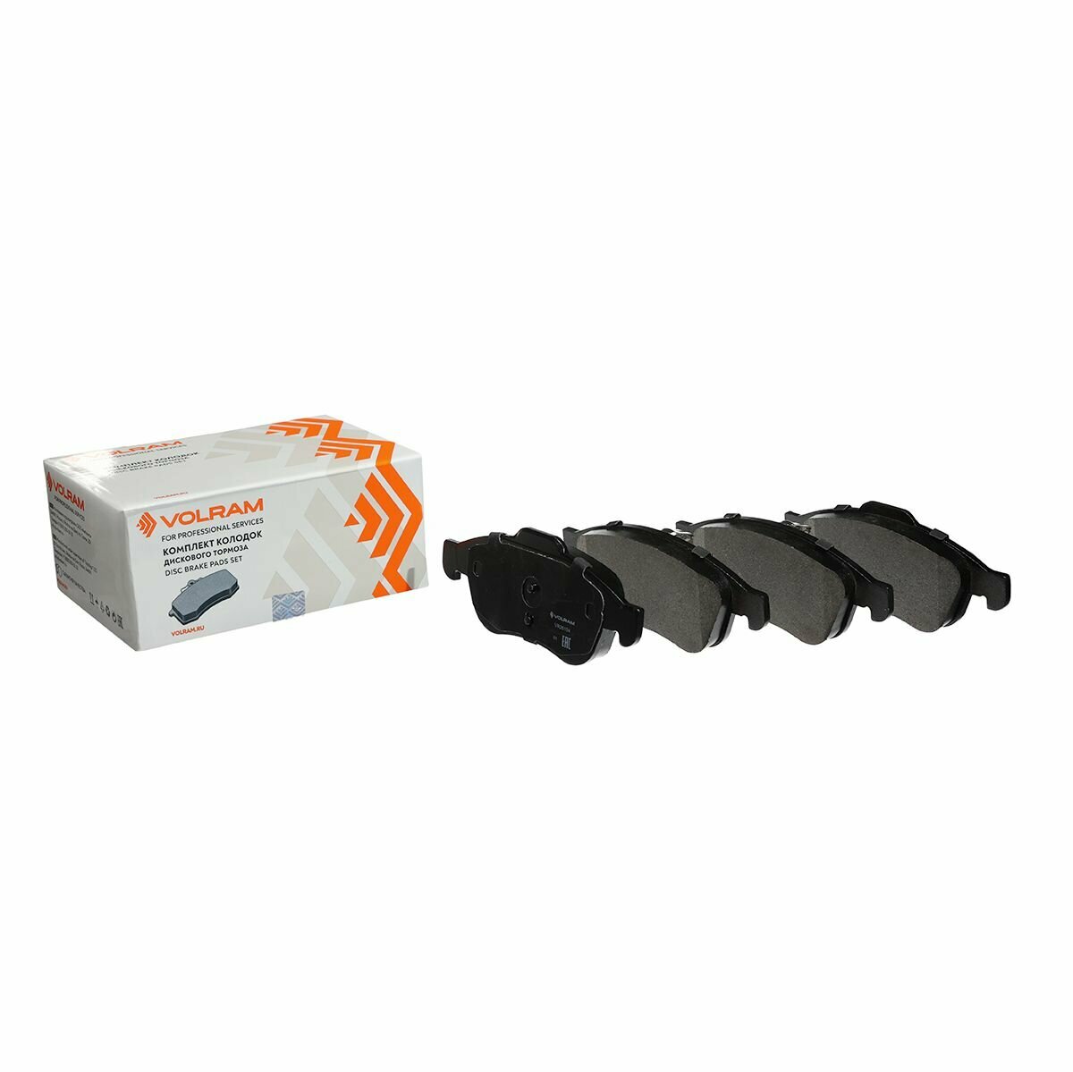 Тормозные колодки VOLRAM для RENAULT Duster (10-), Captur (13-); передние, к-т 4 шт.