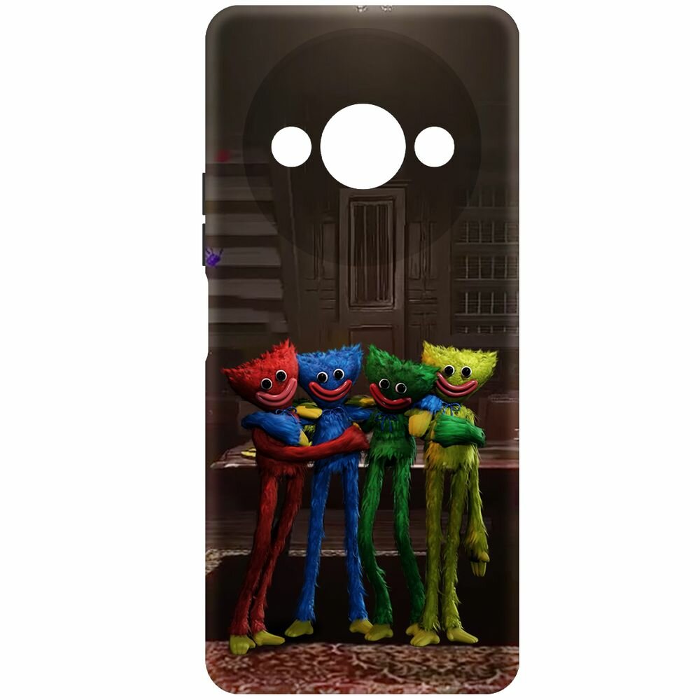 Чехол-накладка Krutoff Soft Case Хаги Ваги - Мини-Хаги для Xiaomi Poco C61 черный