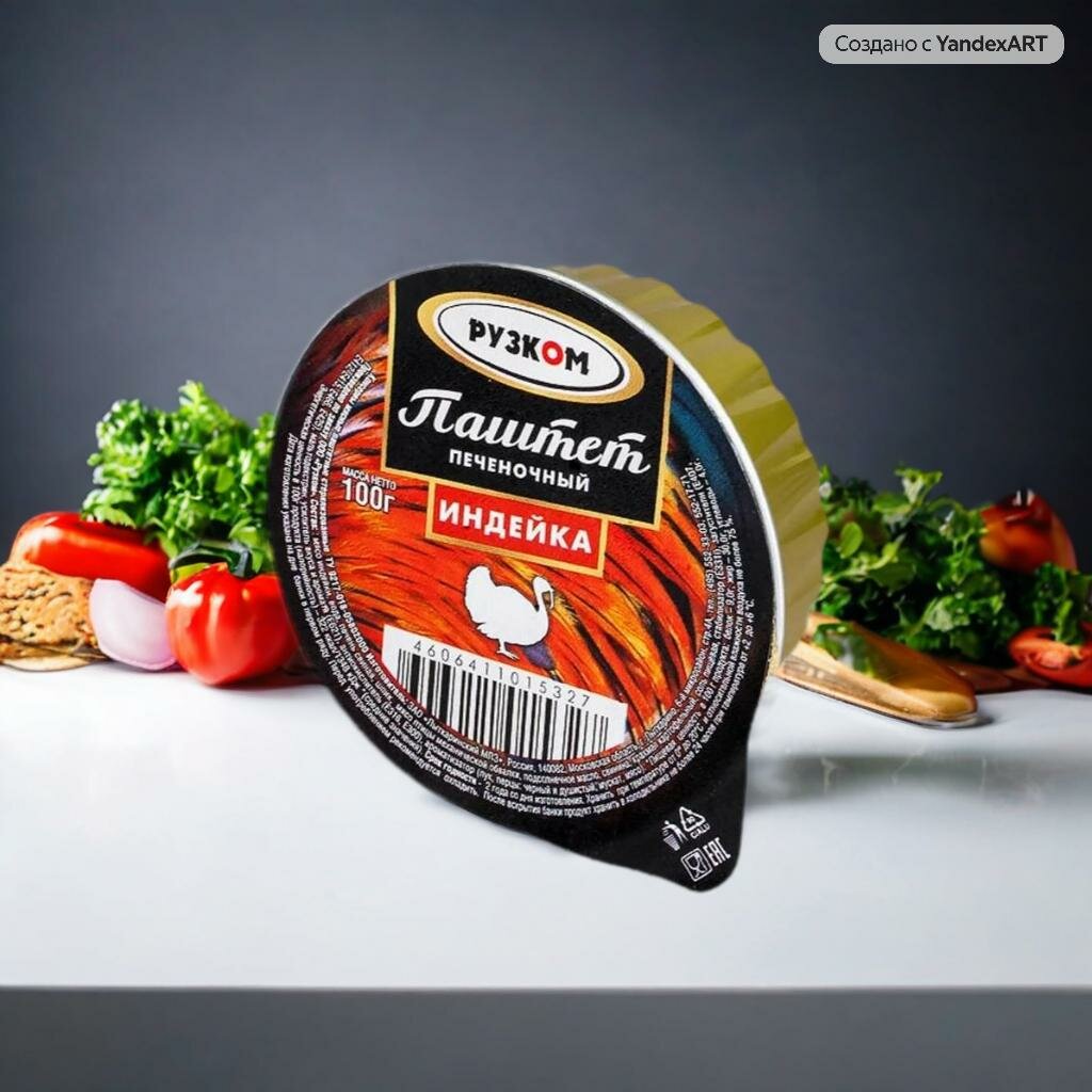 Паштет печеночный индейка ламистер Рузком, 100 гр. 3 шт.