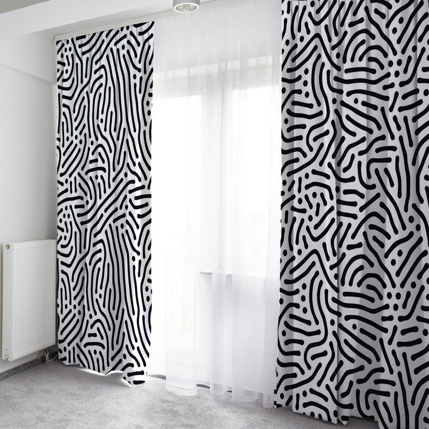 Шторы (фотошторы) из габардина, 290х240 см, Good Room