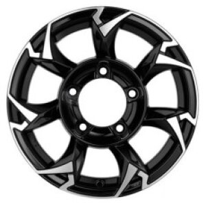 Литой колесный диск Khomen Wheels KHW1505 5.5x15/5x139.7 D108.1 ET5 Black FP