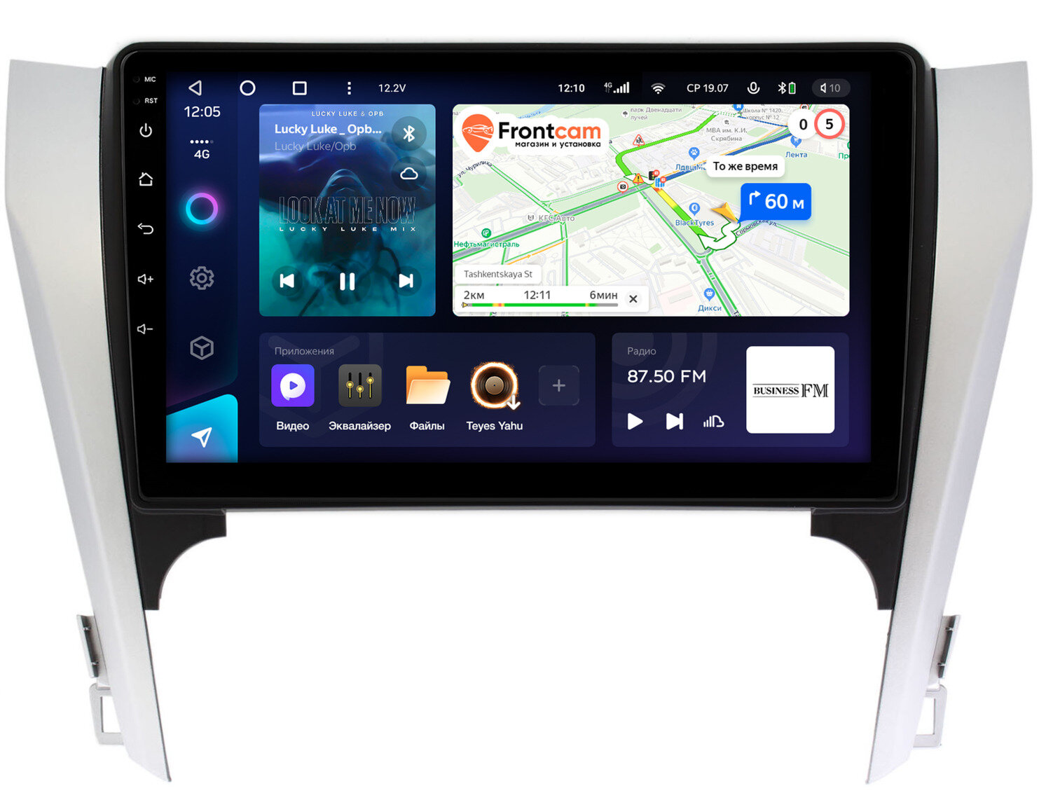 Штатная магнитола Teyes CC3L 4/64 10" RM-10-169-1 Toyota Camry XV50 2011-2014 Android 10 (4G-SIM, DSP, IPS) (авто с камерой, JBL)