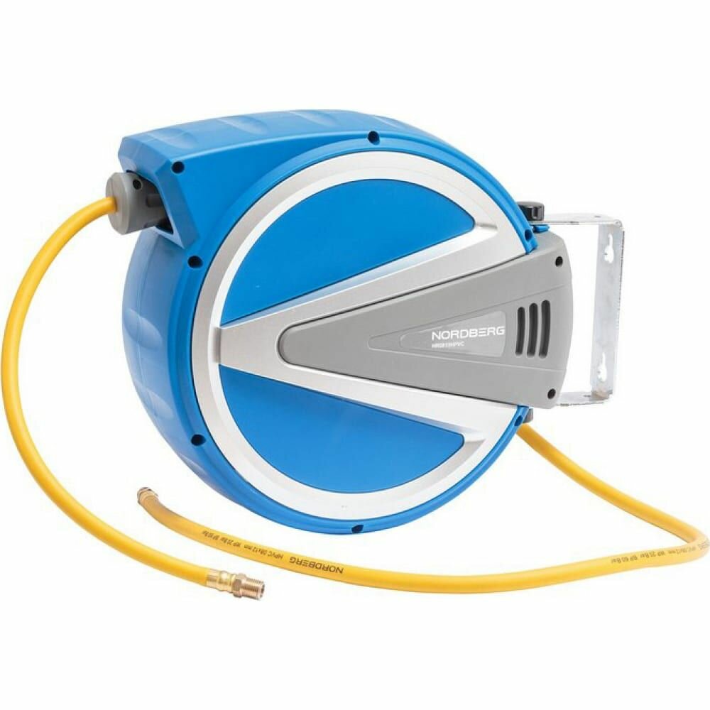 Шланг воздушный на катушке, гибридный PVC 8х12 мм, 15+1 м NORDBERG HR0815HPVC