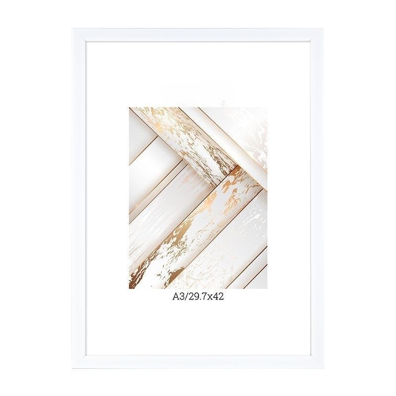 Фоторамка, рамка для фотографии, постера, рисунка, вышивки 30х42 см, 29,7х42 (a3) см, white box, белая GF 6429