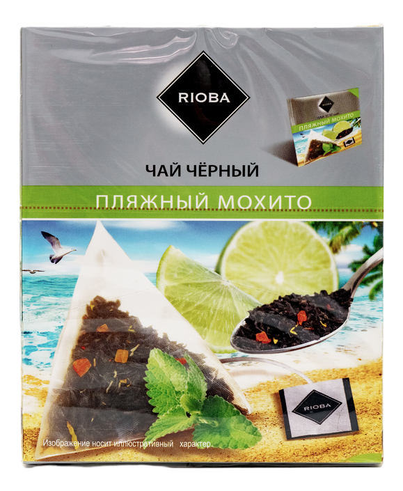 RIOBA Чай черный «Пляжный мохито» 40 г (20 х 2 г)