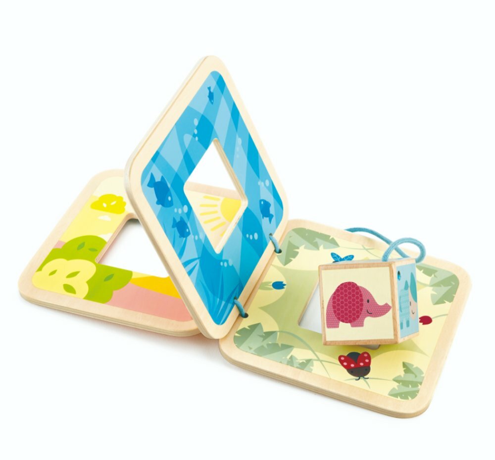 Развивающая игрушка «Малышам» книжка - головоломка 2 в 1 Мультиколор, Книжка-головоломка