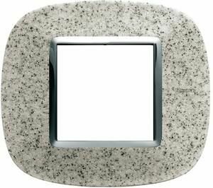 Рамка 1 пост, эллипс искусственный камень. Цвет Corian Dusk. BTicino AXOLUTE HB4802CDK