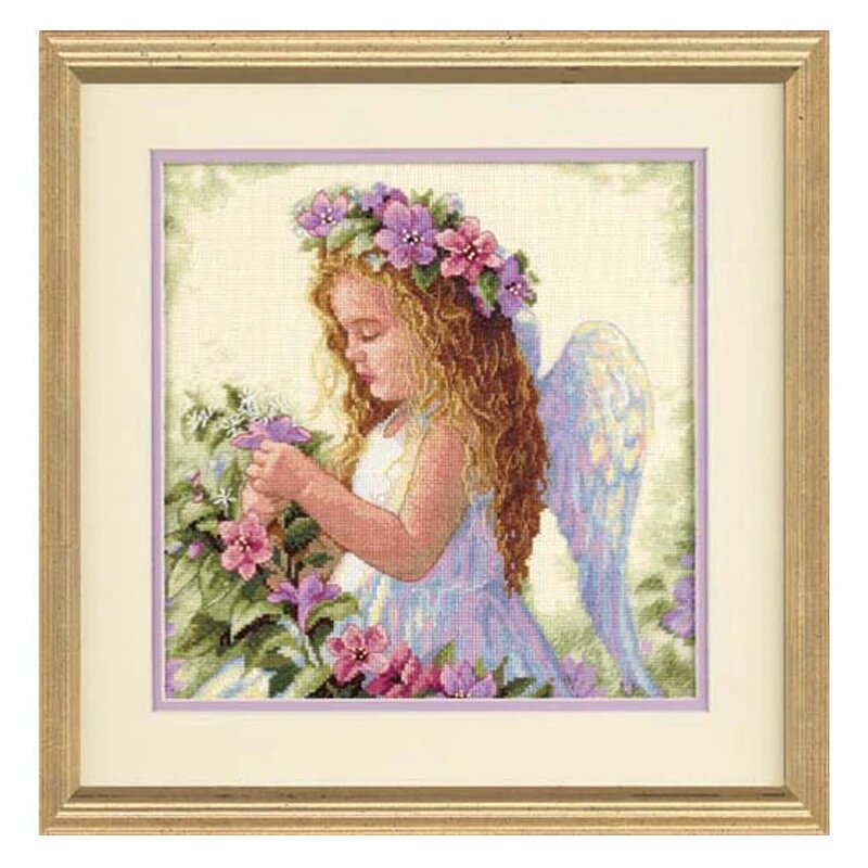 Набор для вышивки крестом Amishop Страстный цветок 18CT unprint canvas