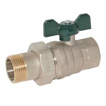 Кран шаровой Американка усиленная серия 3/4' ручка бабочка