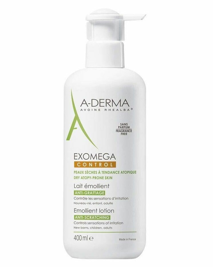 A-Derma Смягчающий бальзам для лица и тела Exomega Control, 400 мл