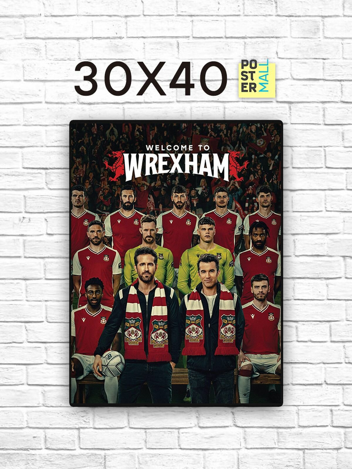 Постер для интерьера на стену (30х40 см). Добро пожаловать в Рексэм (Welcome to Wrexham)