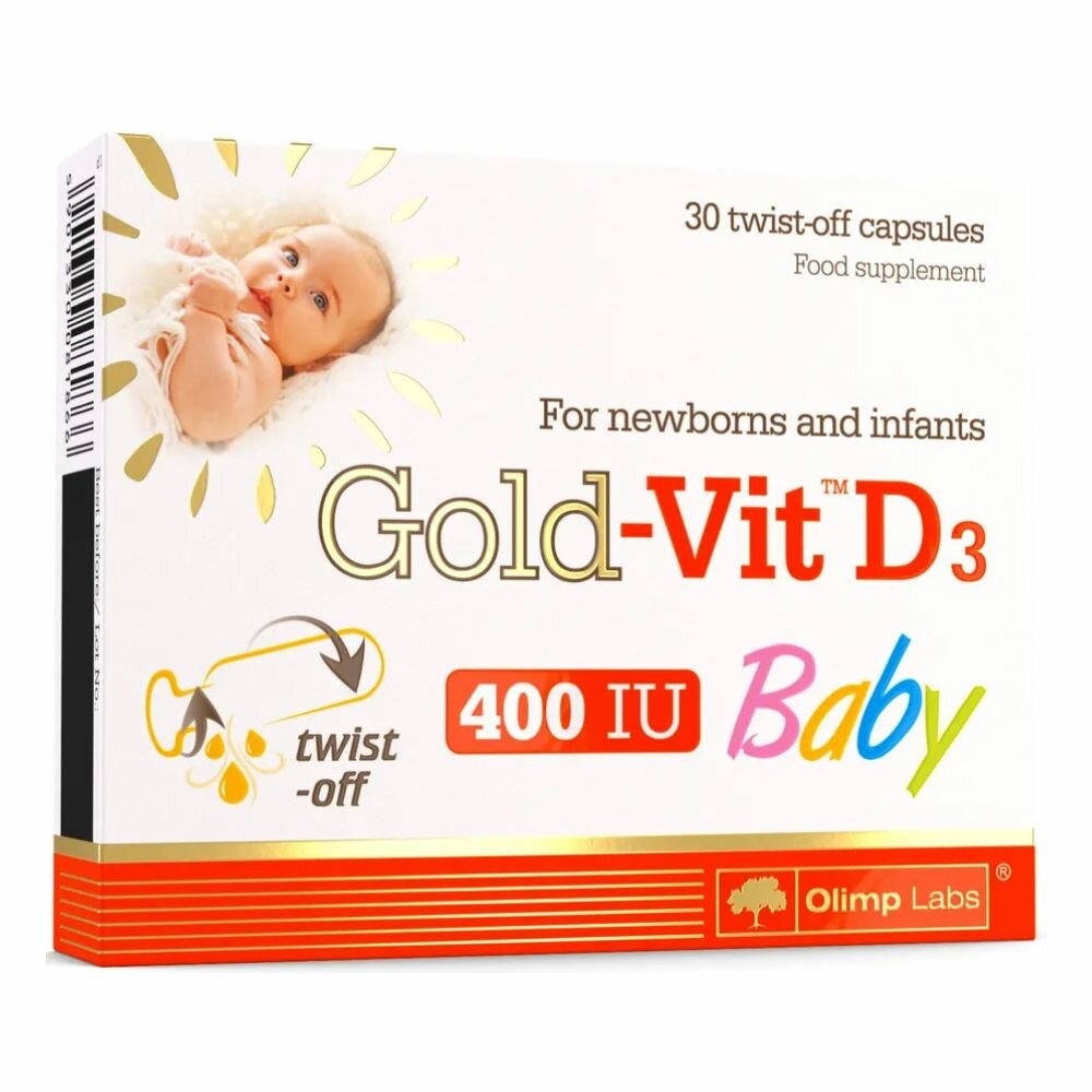 Olimp Labs Голд-Вит D3 Бэби Витамин D3, 30 капсул