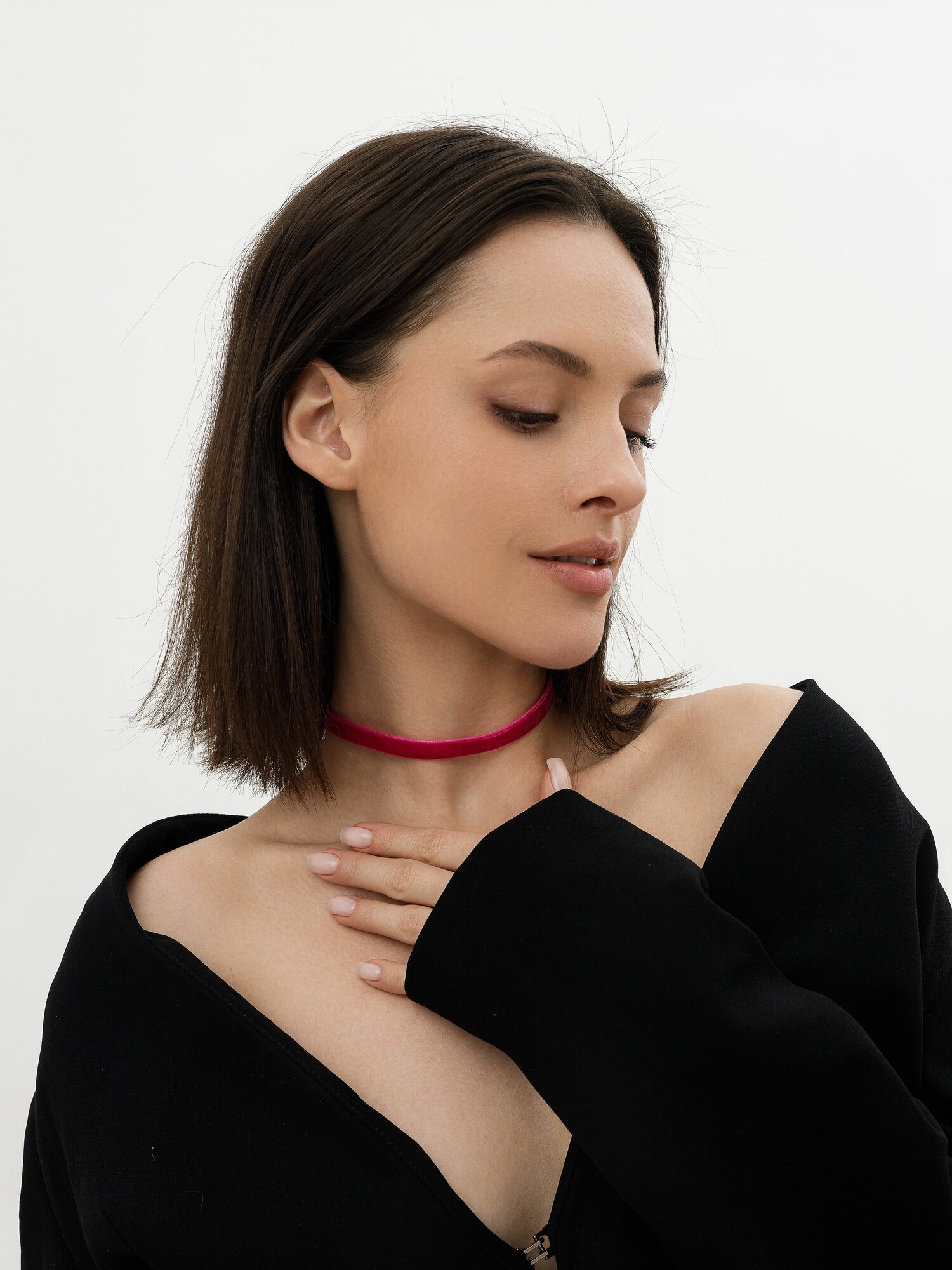 Чокер LaVita, длина 29 см, фуксия — фото 1