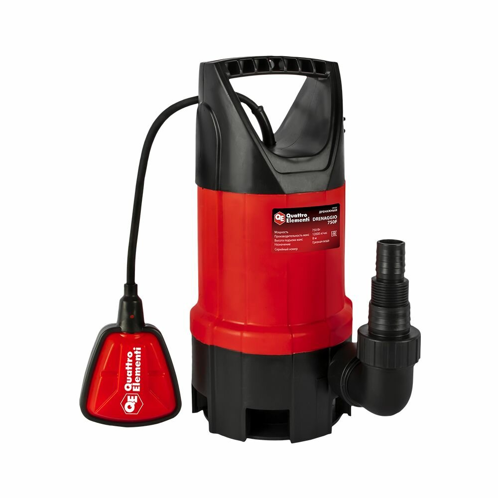 Насос дренажный QUATTRO ELEMENTI Drenaggio 750 F